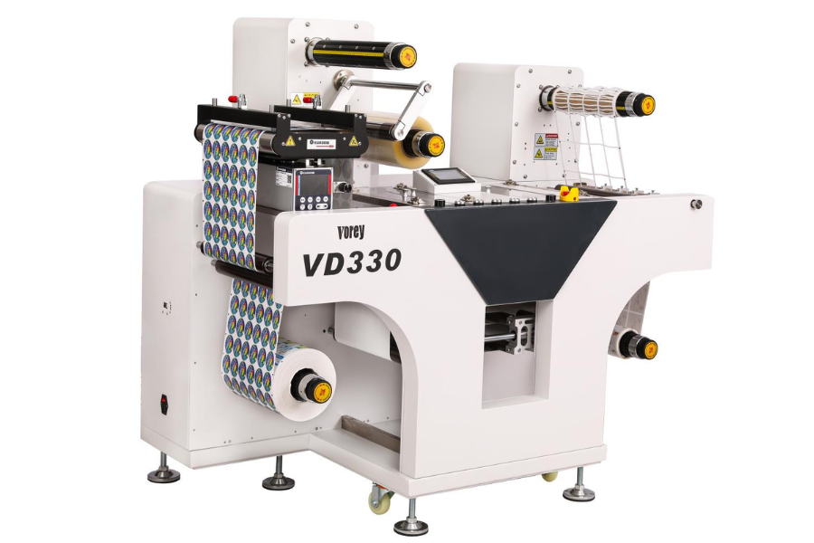 เครื่องตัดฉลากม้วนระบบใบมีด รุ่น VD-330 - Genius Print Solution